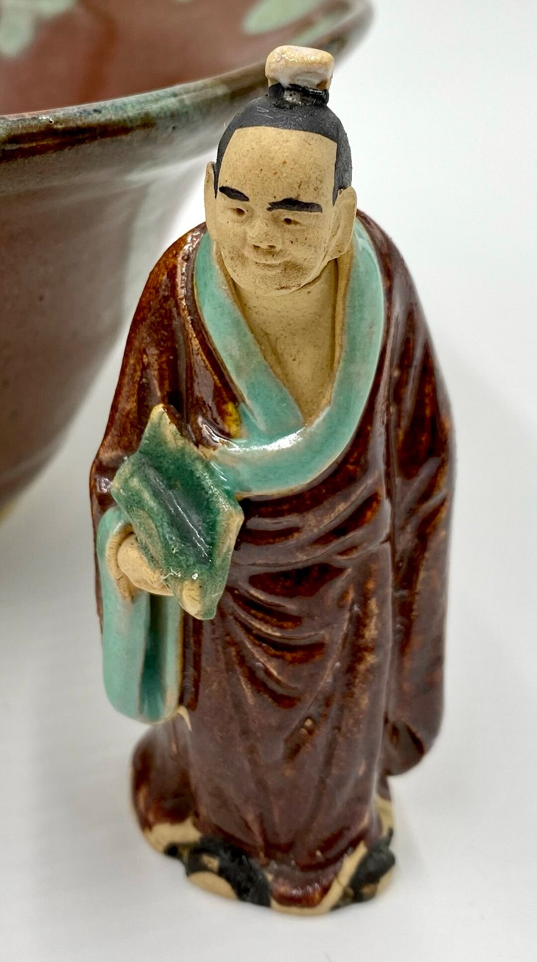 Antique Chinese Scholar Mud Man | Collectible Shekwan Mud Man Mudware ...