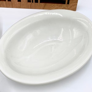 Vintage Shenango Pottery Restaurant Ware | SMALL Diner-style Serving Bowls | Thick Ceramic Oval ...
