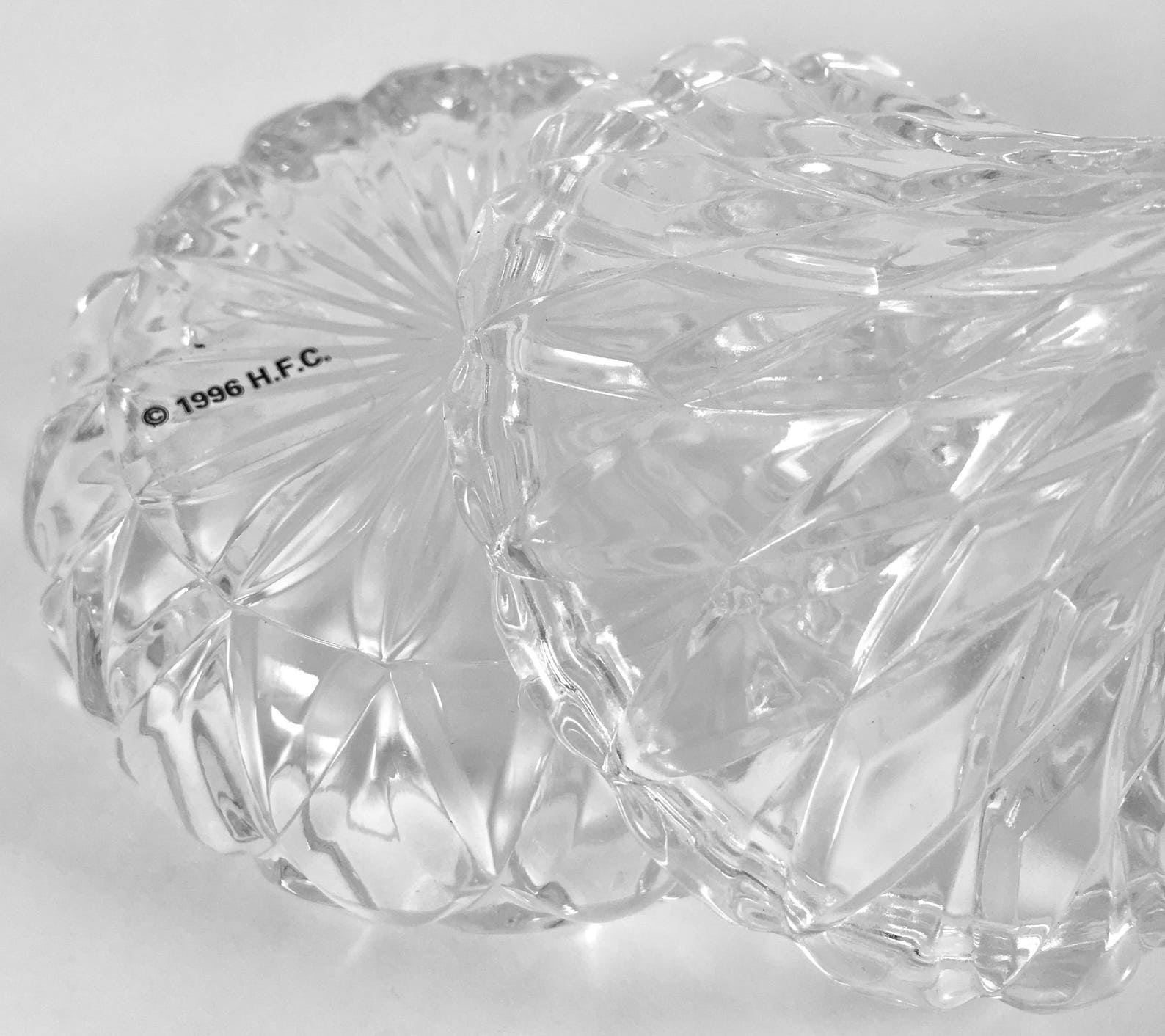 Sweet Vintage Clear Glass Cut Crystal Pressed Glass - Etsy