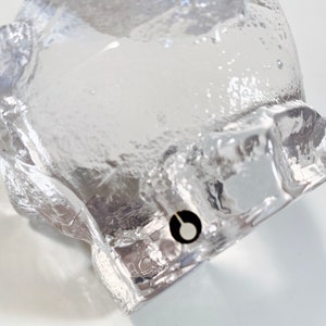 Vintage Pukeberg Glass Elephant | Swedish Art Glass | Modernist ...