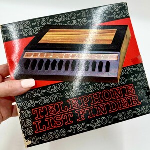 Vintage Retro Desk Accessory | NOS Telephone List Finder | Seventies ...