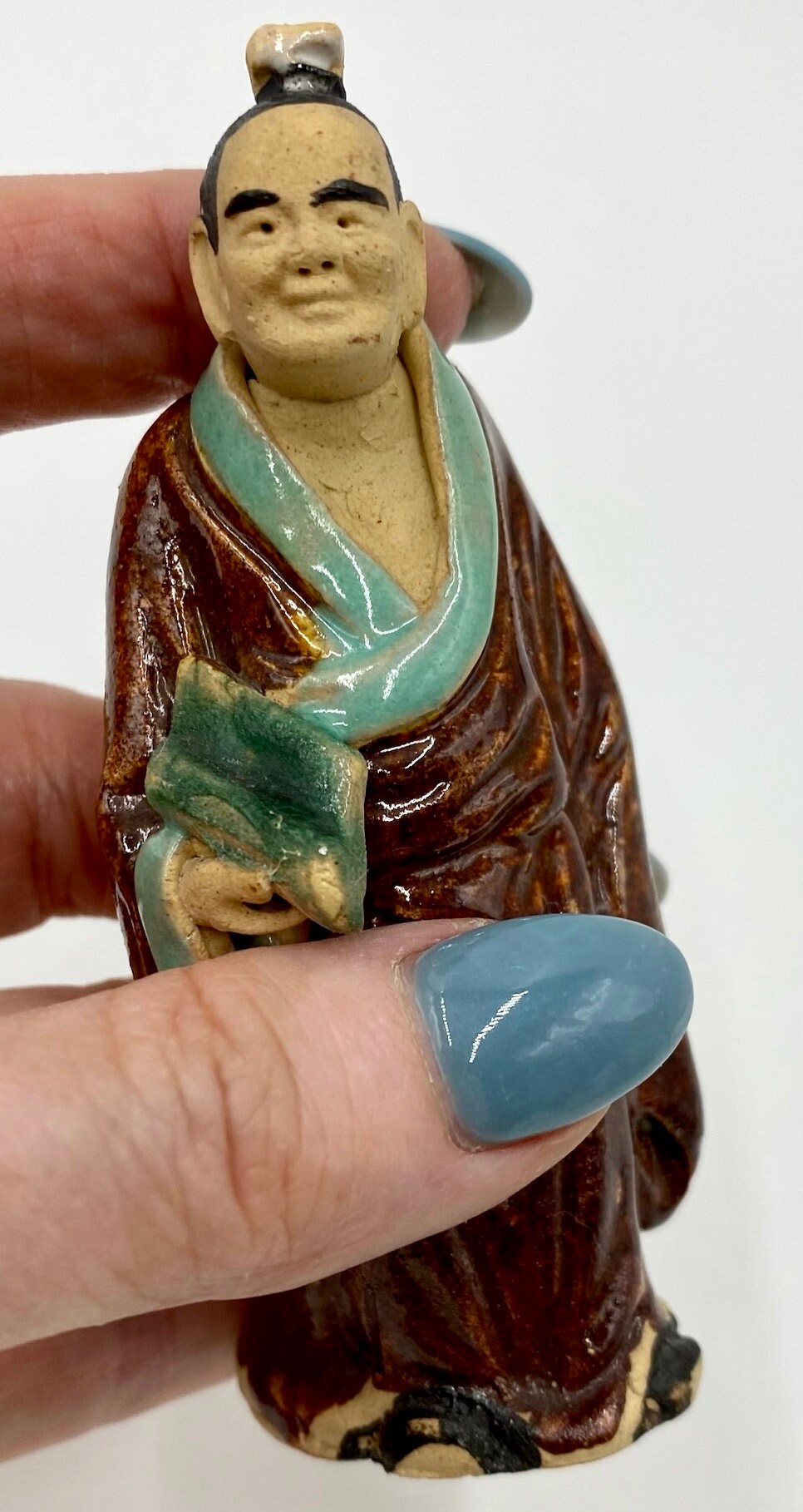 Antique Chinese Scholar Mud Man | Collectible Shekwan Mud Man Mudware ...