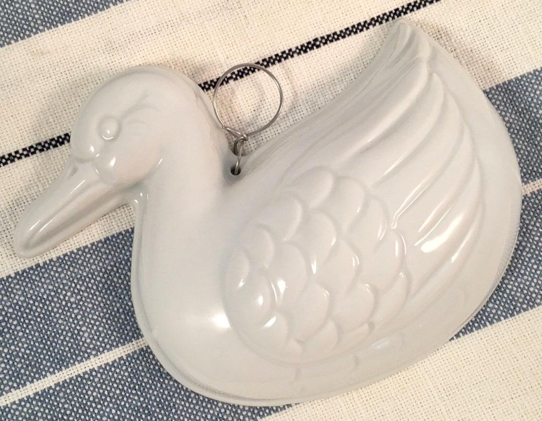 Vintage Ceramic Kitchen Mold | Retro Kitchen Decor | White Duck Mold ...