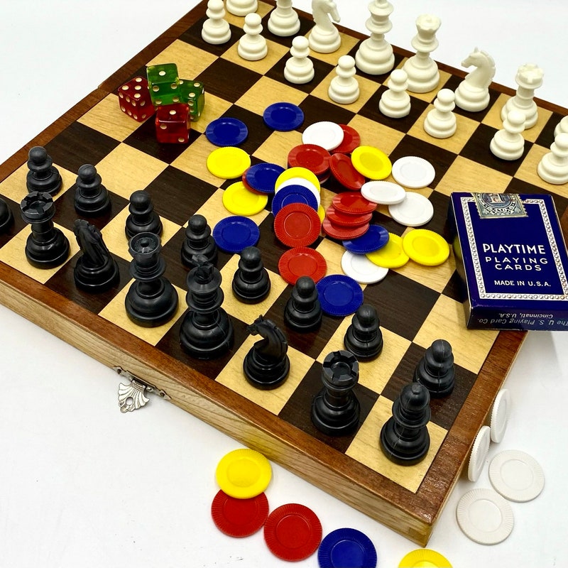 Vintage Checkers Box Set - Etsy