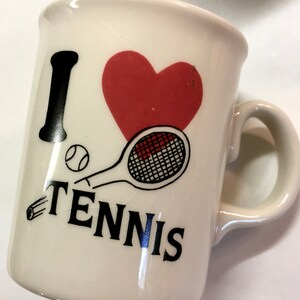Vintage Retro Coffee Mugs "i Love Sailing" | "i Love Tennis" | "tgif ...