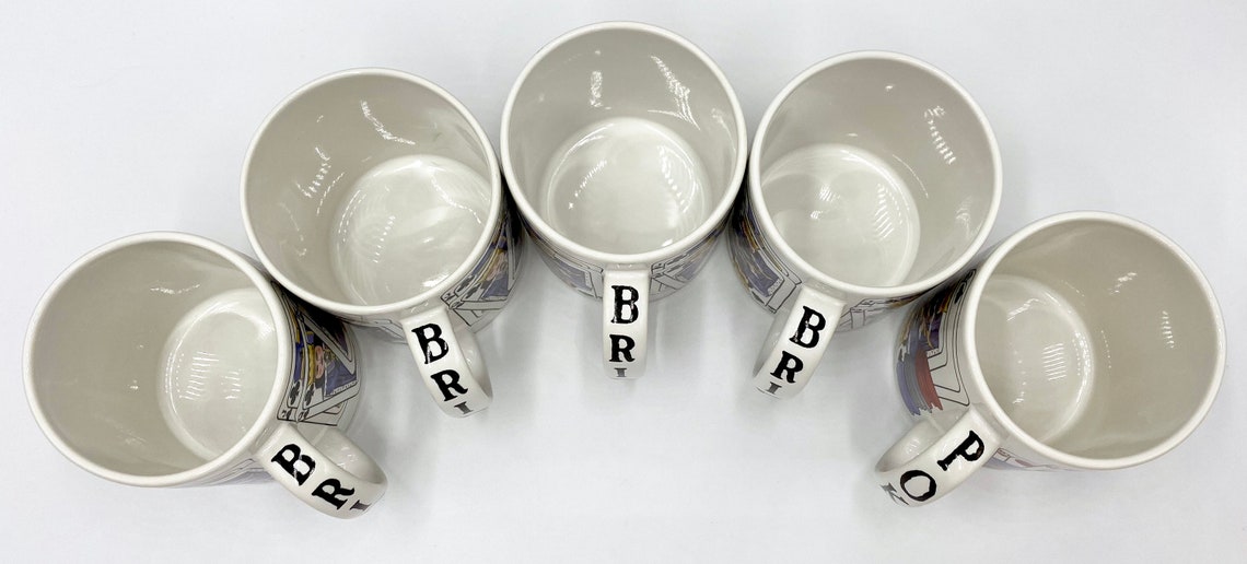 Vintage Ceramic Coffee Mugs | Card Game Mugs | Mugs With Face Cards ...