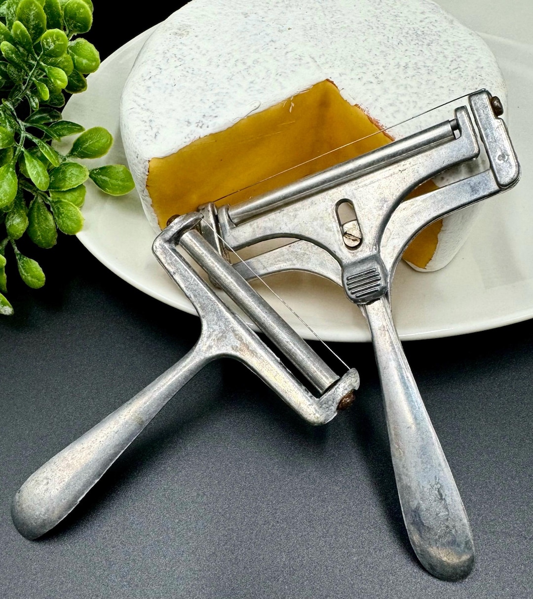 Vintage Adjustable Single Wire Cheese Slicer Industrial Metal Cheese ...