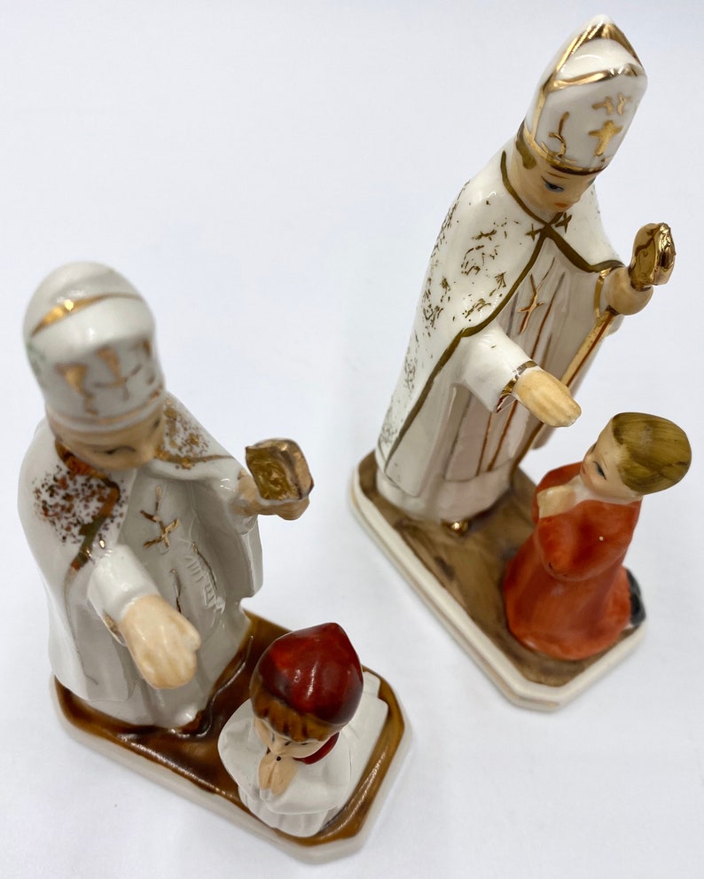 Vintage First Holy Communion Figurines Painted Ceramic - Etsy