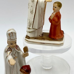 Vintage First Holy Communion Figurines | Painted Ceramic Porcelain ...