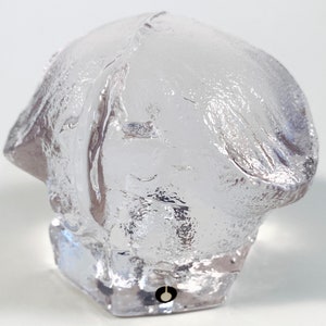 Vintage Pukeberg Glass Elephant | Swedish Art Glass | Modernist ...