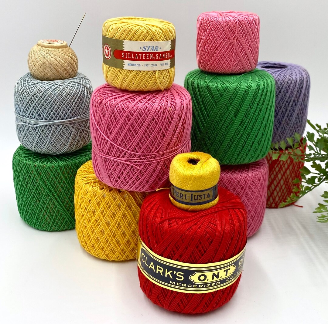 Collection of Mercerized Cotton Thread | Crochet Knitting Embroidery ...