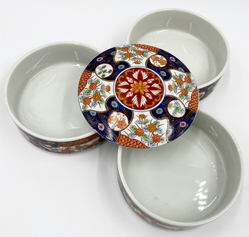 Charming Vintage Ceramic Porcelain Stacking Box Set | Collectible OMC ...