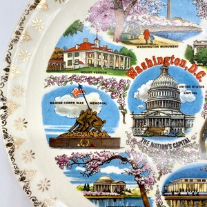 Vintage Porcelain Souvenir Plate | Washington D.C. | the Capitol ...