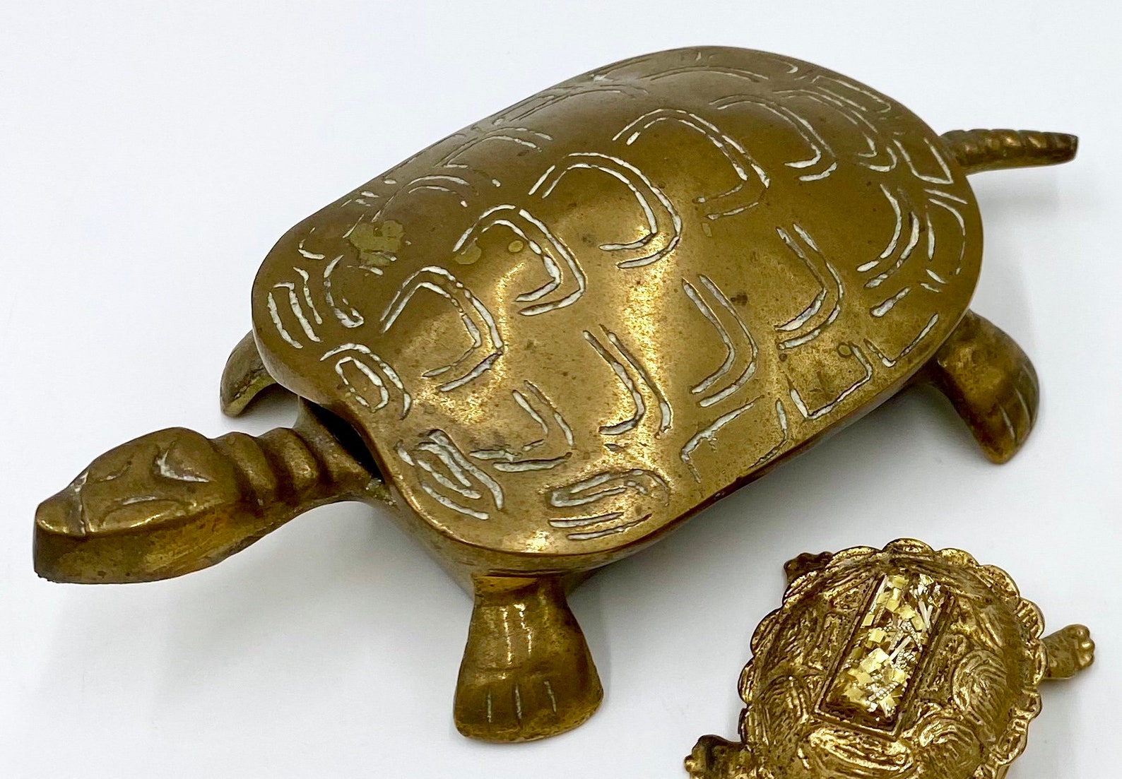 Vintage Brass Turtle Figurines Collectible Brass Turtles - Etsy