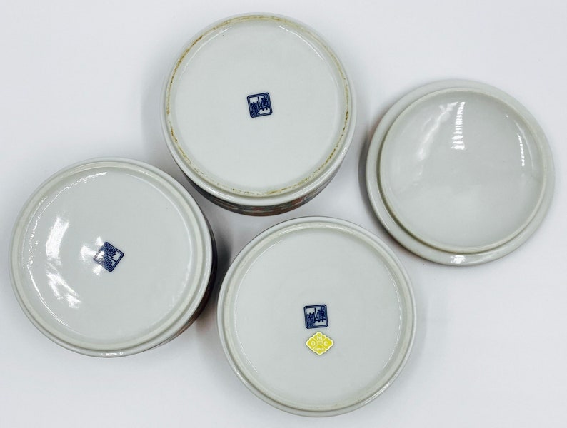 Charming Vintage Ceramic Porcelain Stacking Box Set | Collectible OMC ...