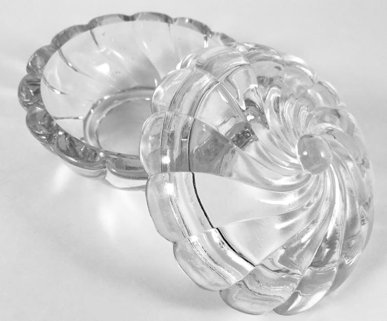 Sweet Vintage Clear Glass Cut Crystal Pressed Glass - Etsy