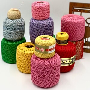 Collection of Mercerized Cotton Thread | Crochet Knitting Embroidery ...