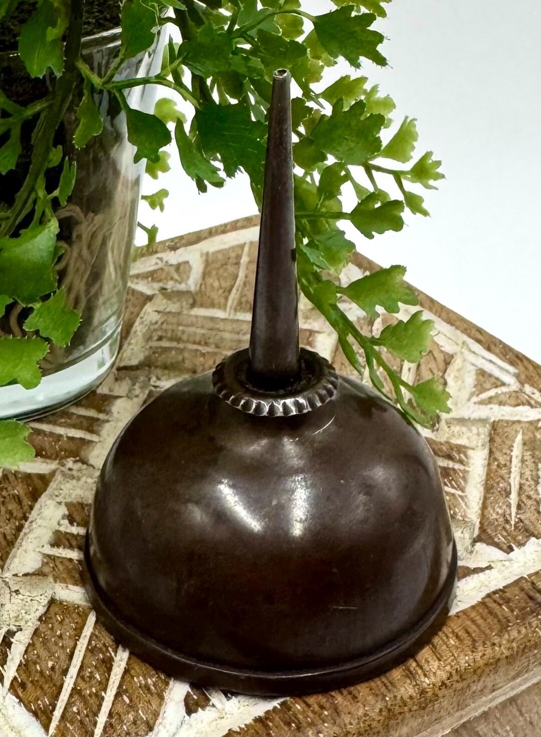 Small Vintage Metal Oil Can | Industrial Decor | Thumb Pump Oil Can ...