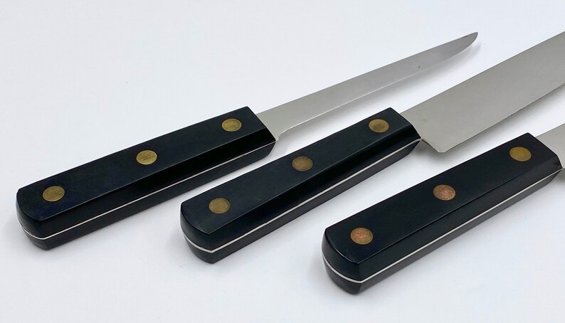 Vintage French Sabatier veritable Kitchen Knives Full Tang - Etsy