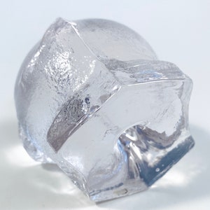 Vintage Pukeberg Glass Elephant | Swedish Art Glass | Modernist ...