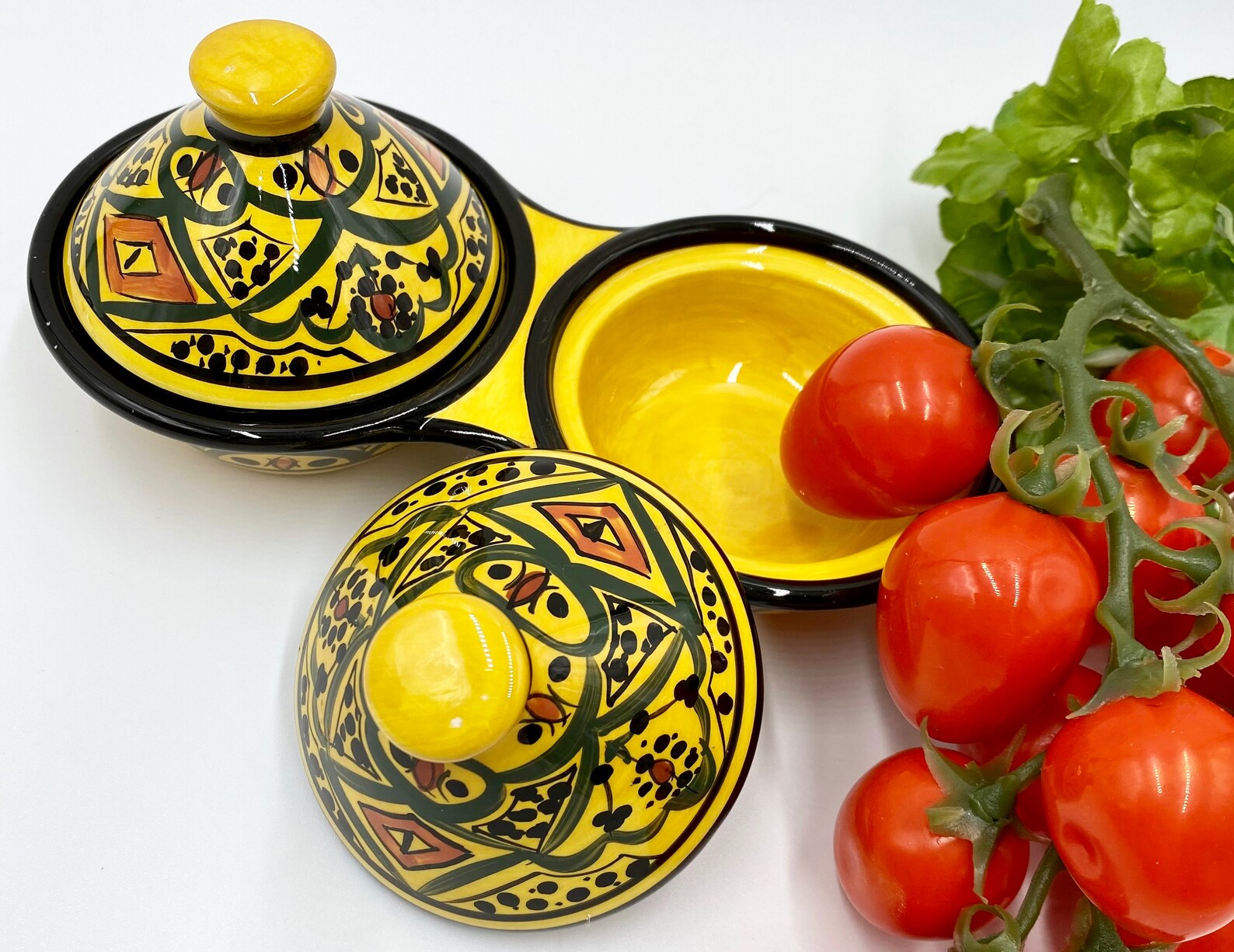 Pretty Lidded Condiment Server Pottery Barn Covered - Etsy