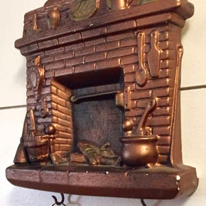Vintage Key Hook Fireside | Fireplace | Kitchen Hearth Copper-colored ...
