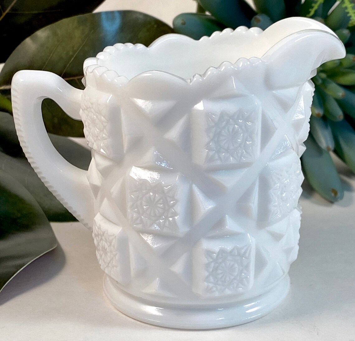 Vintage Westmoreland White Milk Glass Creamer Pitcher Milk - Etsy