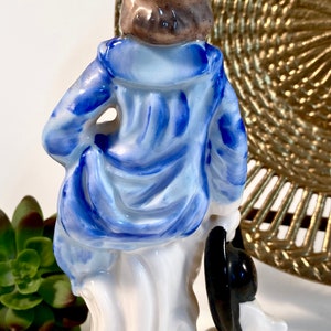 Vintage Blue Boy Figurine | Ceramic Porcelain Blue Boy | Hand-painted ...