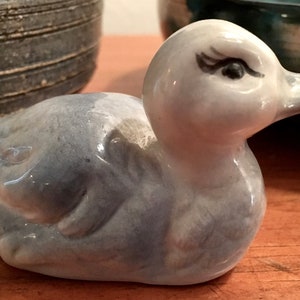 Vintage Miniature Glazed Ceramic Pottery Duck | Taiwan Ware | Shadow ...