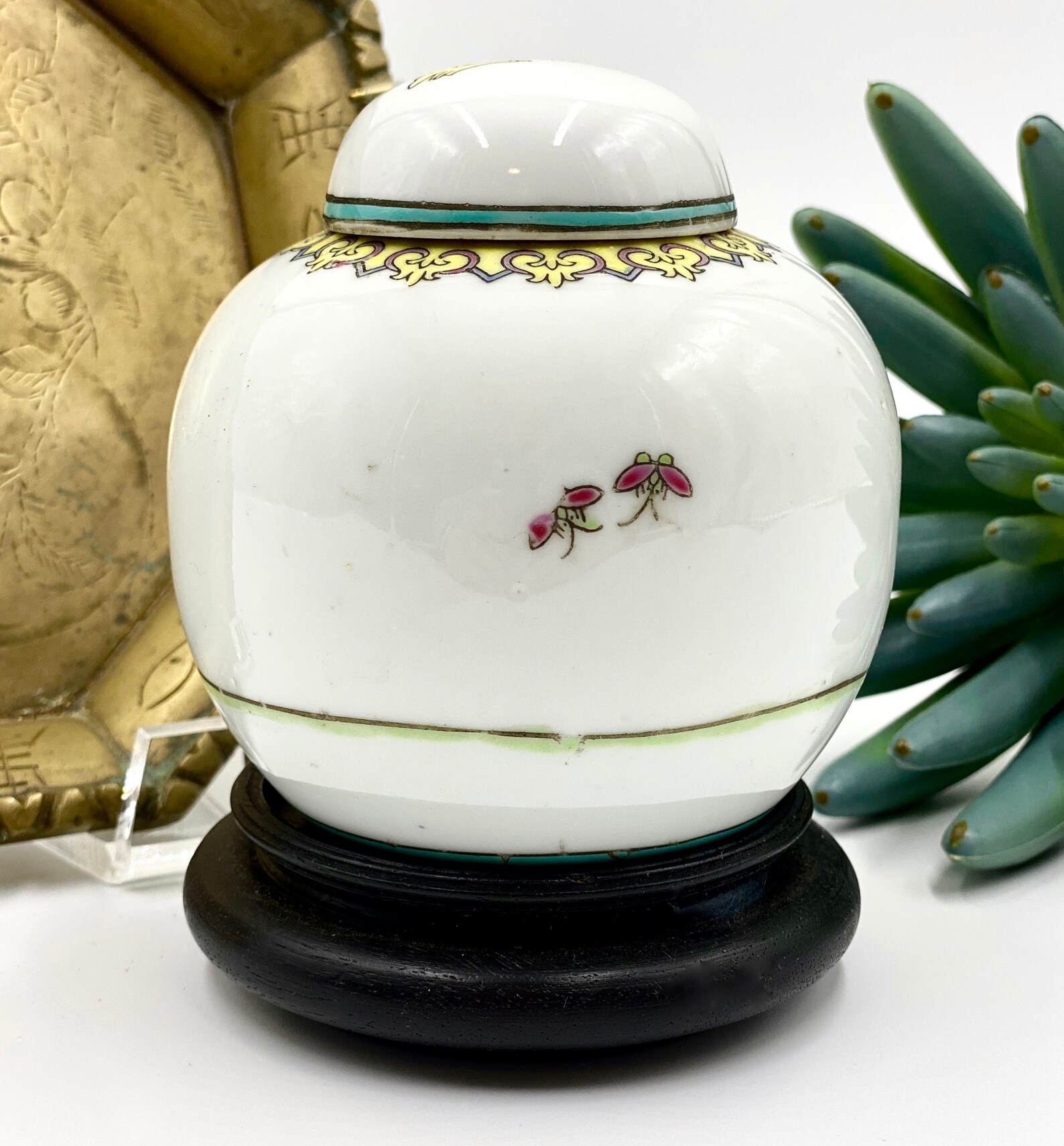 Darling Vintage Ceramic Porcelain Ginger Jar Chinese Ginger | Etsy