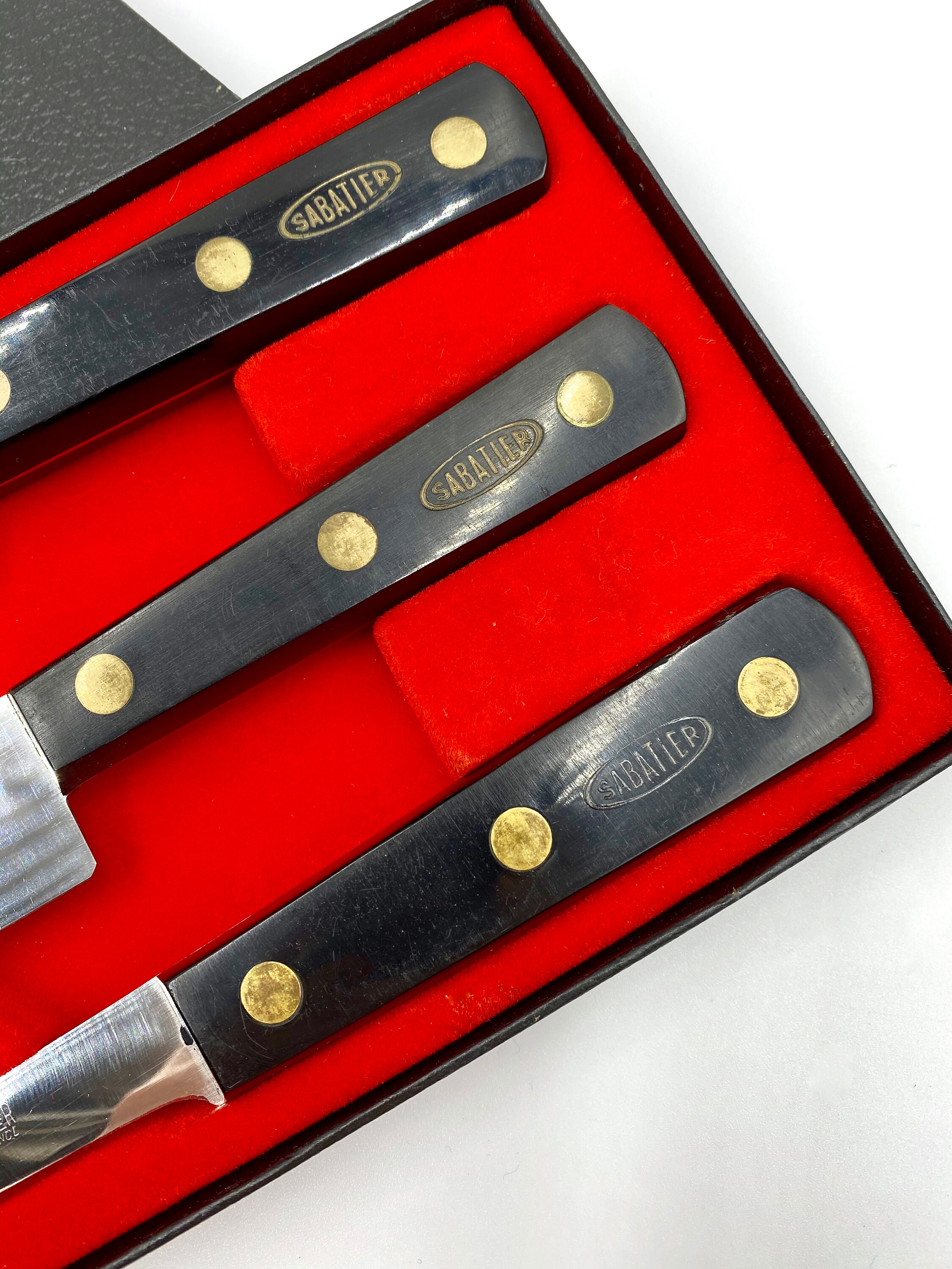 Vintage French Sabatier veritable Kitchen Knives Full Tang - Etsy