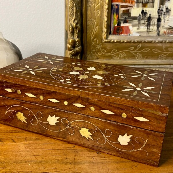 Inlaid Wooden Box - Etsy