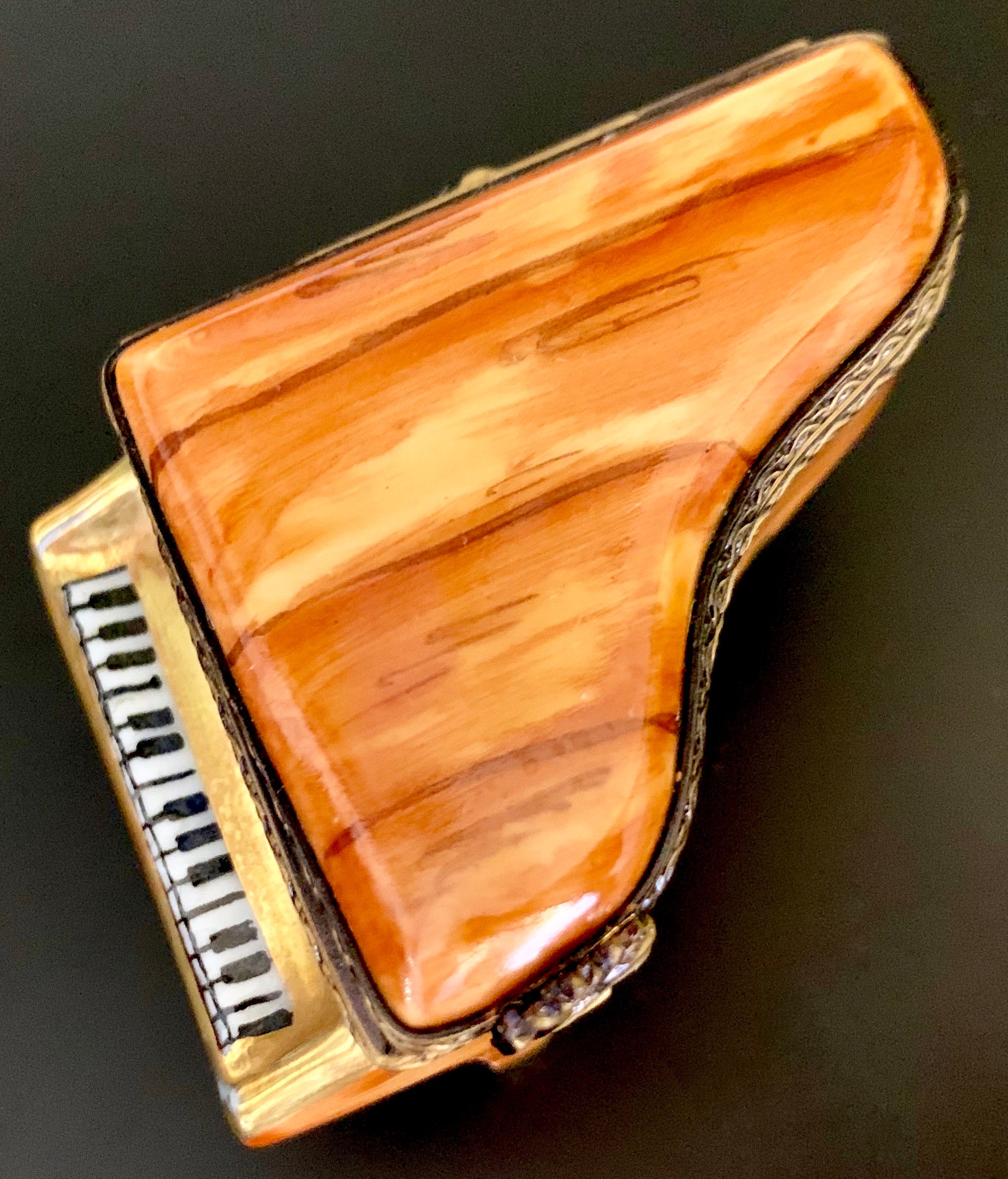 Limoges Piano Trinket Box | Limoges Hinged Box | Grand Piano Trinket ...