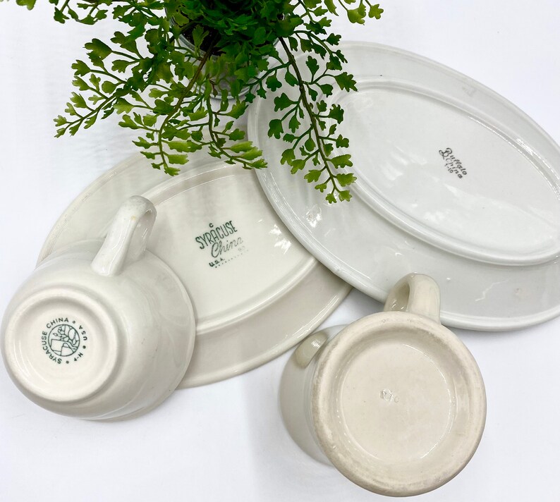 Vintage Restaurant Ware | Diner-style Cup Mug Oval Plate Platter ...