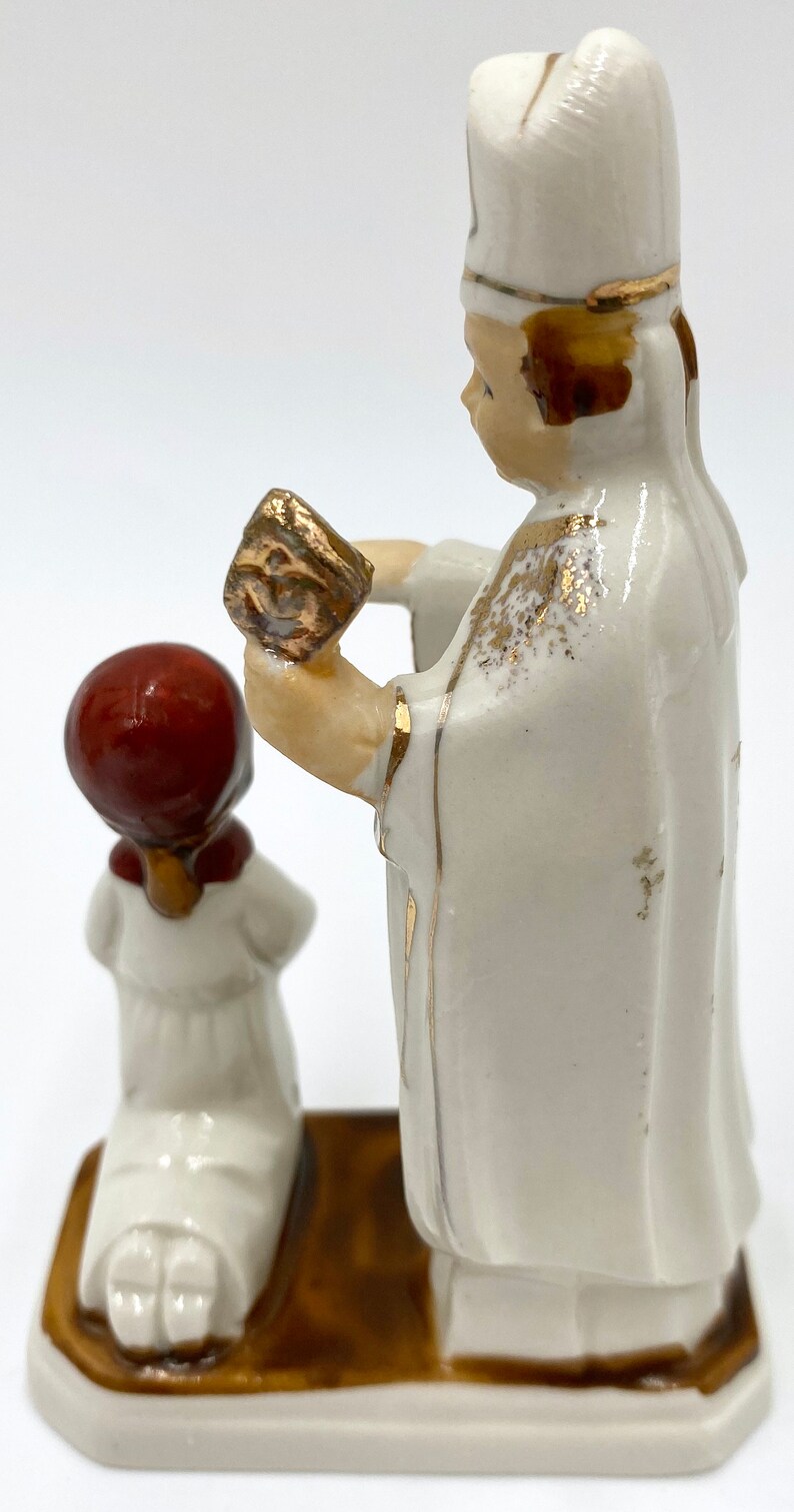 Vintage First Holy Communion Figurines Painted Ceramic - Etsy