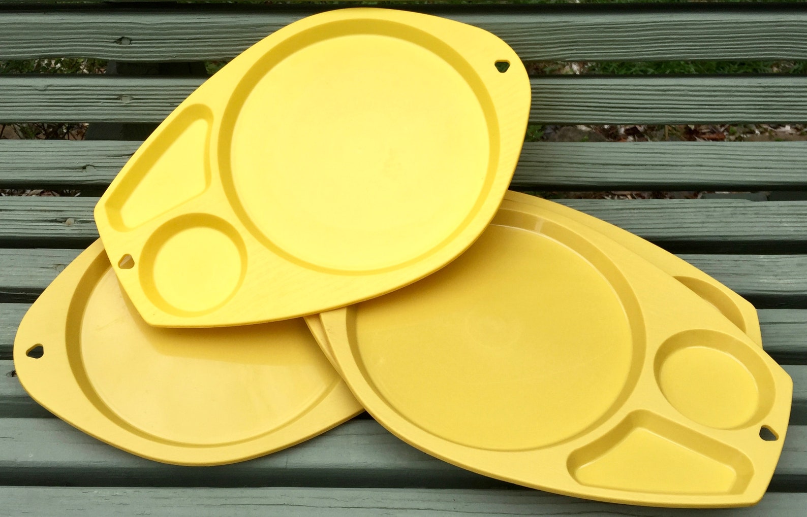 Retro Picnic Plates Heavy-duty Plastic Plates Outdoor | Etsy