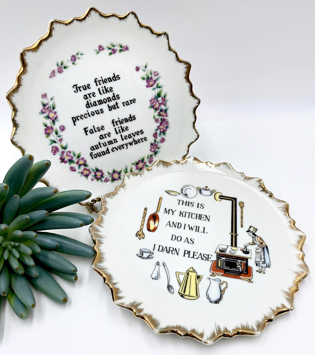 Cute Collectible Plate | True Friend Plate | My Kitchen Plate | Gift ...