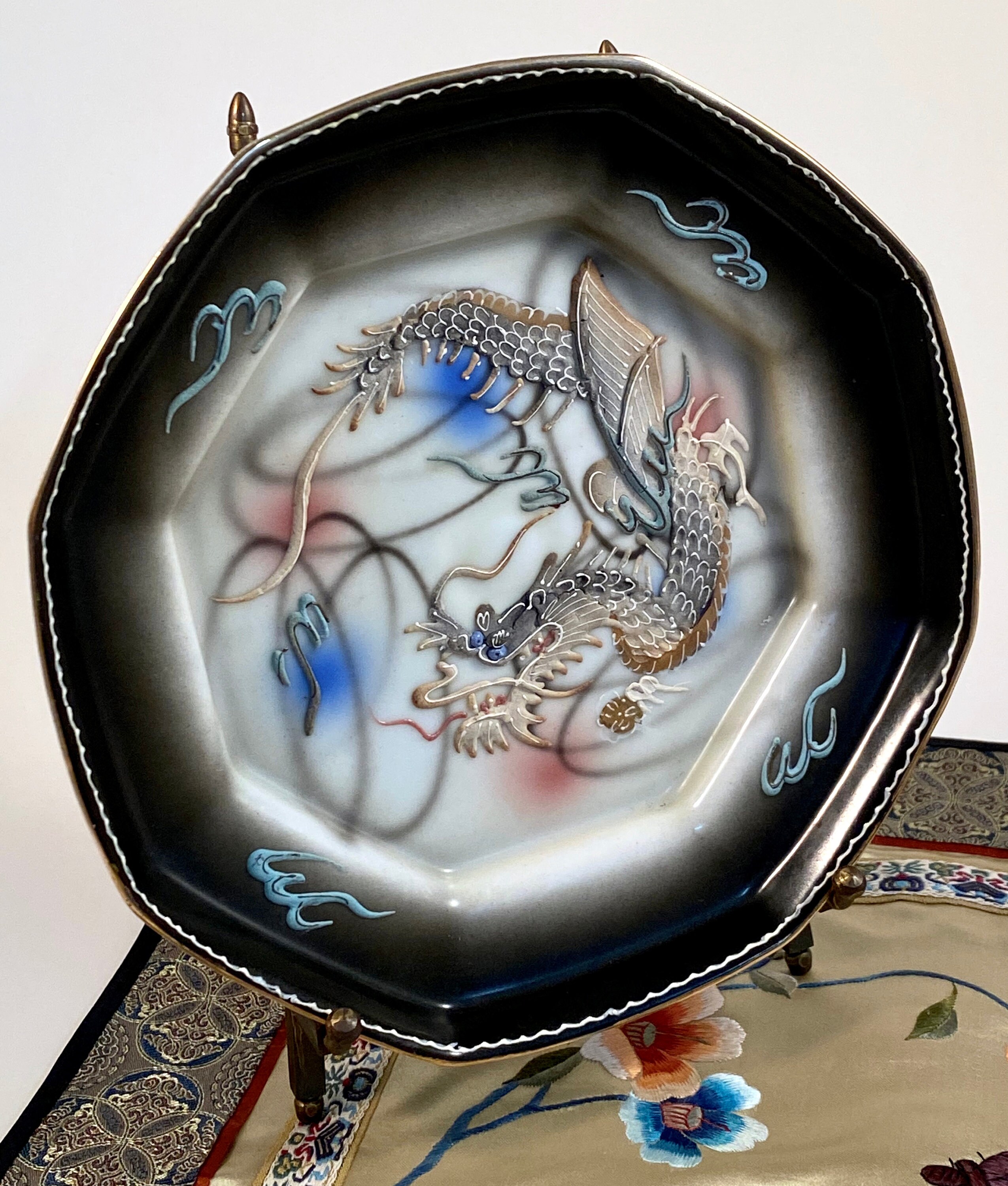Vintage Japanese Dragon Ware Dish Maruku China Dragonware - Etsy
