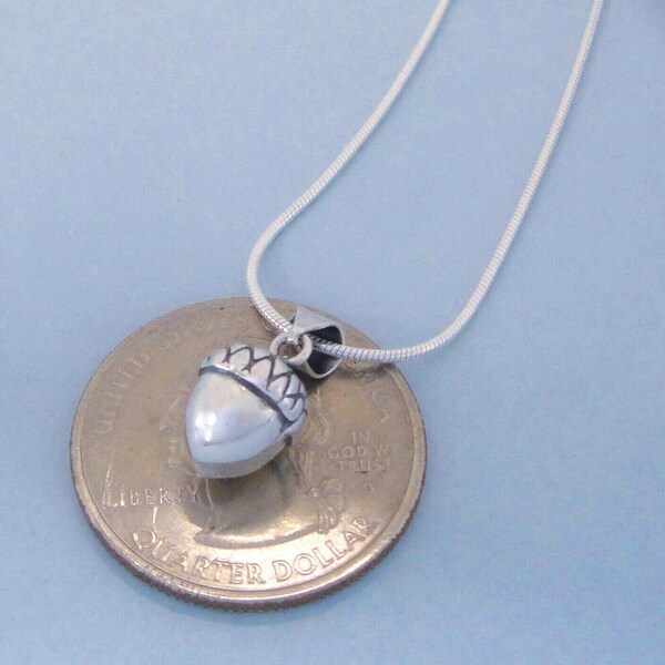 Acorn Necklace - Etsy