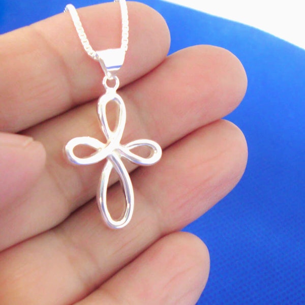 Infinity Cross Necklace - Etsy
