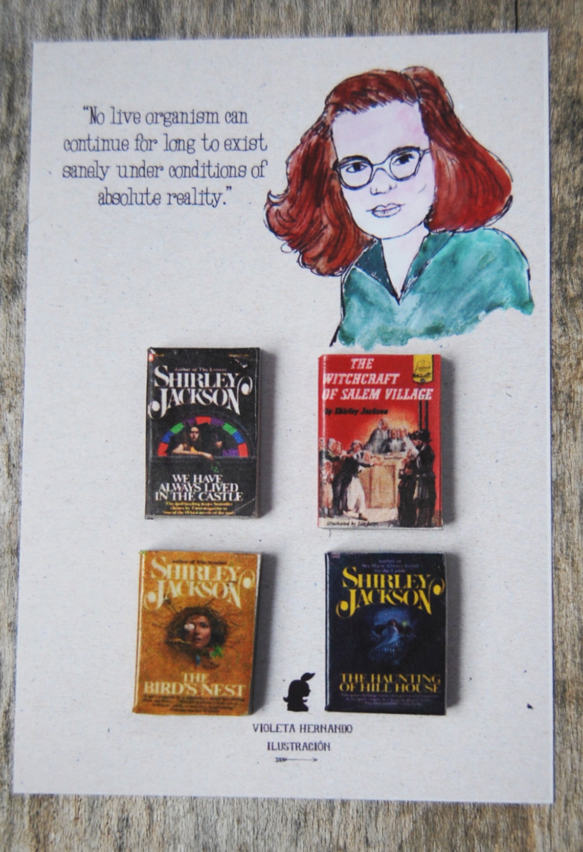 Shirley Jackson's Miniature Book Magnets Set | Etsy