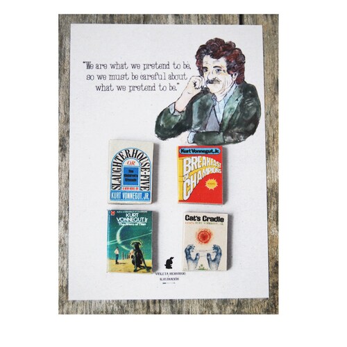 Kurt Vonnegut's Miniature Book Magnets Set | Etsy