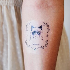 Grumpy Cat Notebook & Temporary Tattoo Pack - Etsy