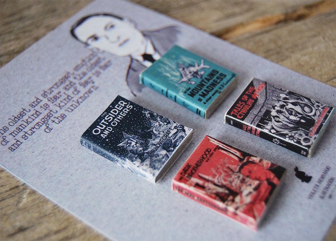 H. P. Lovecraft's Miniature Book Magnets Set - Etsy