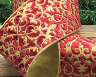 Holiday Christmas Fall Halloween Luxury Velvet Wired Ribbon Bow 4" X 5 ...