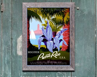 Puerto rico poster | Etsy