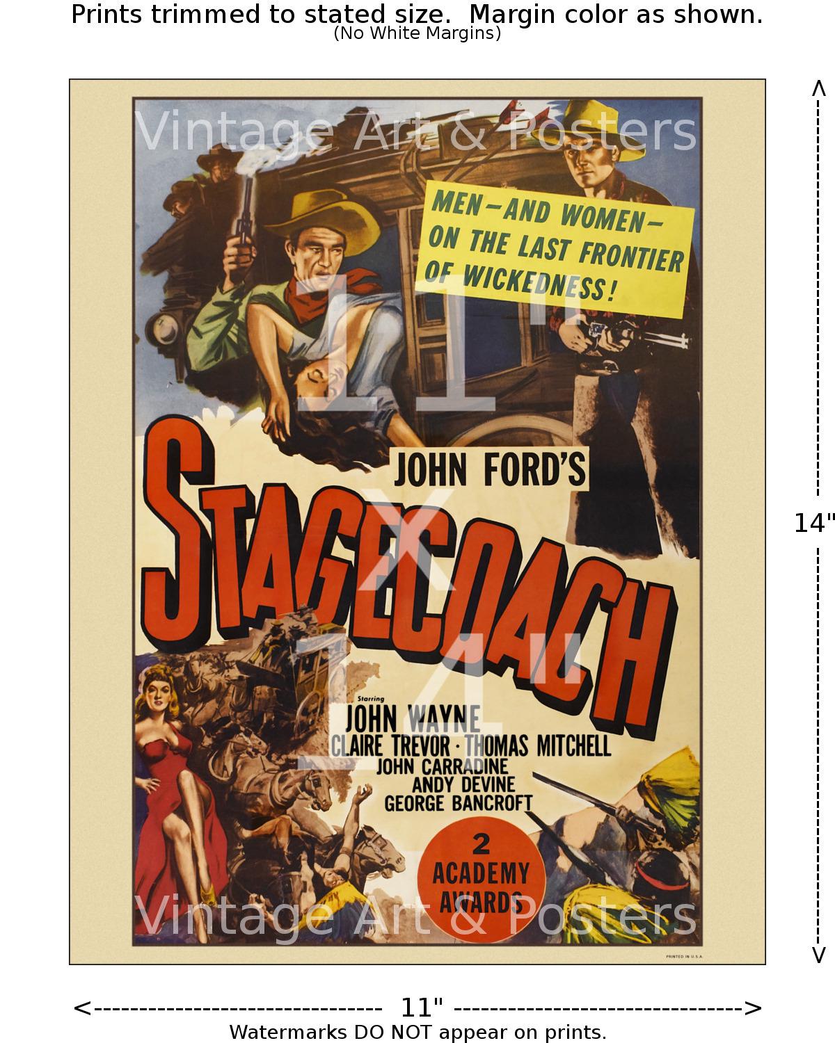 John Wayne Western Film Poster