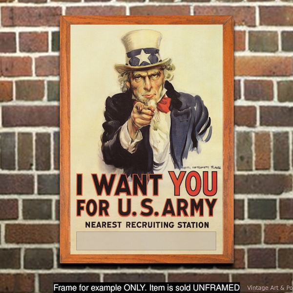 Uncle Sam Poster - Etsy