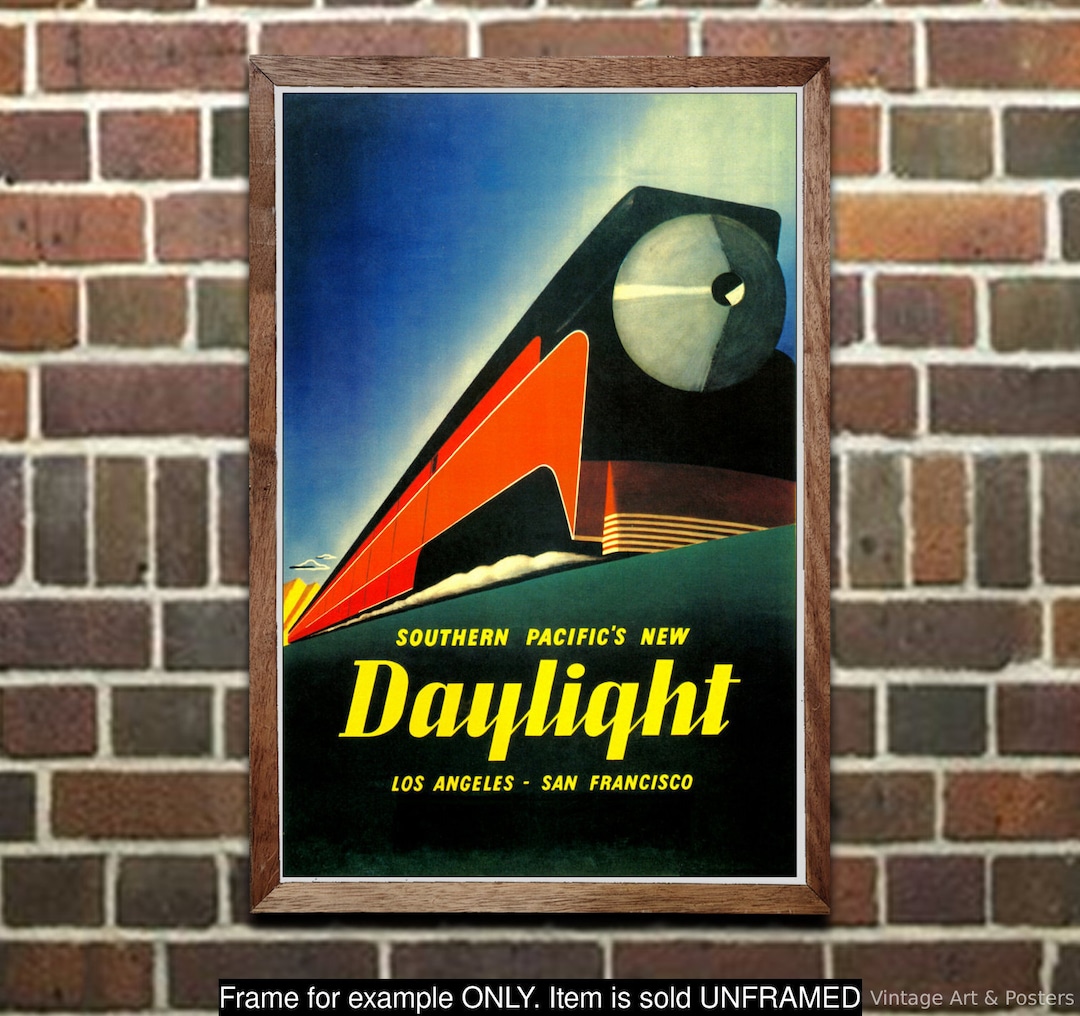 Travel Poster: "daylight Express - Southern Pacific Railroad" - Etsy