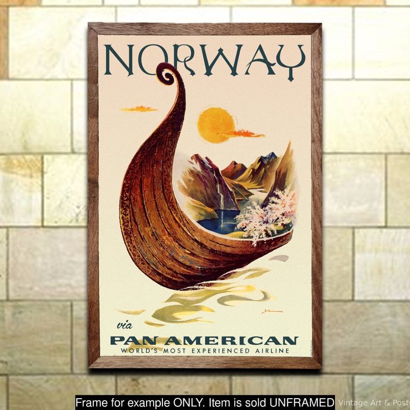 Norwegian Travel Posters - Etsy